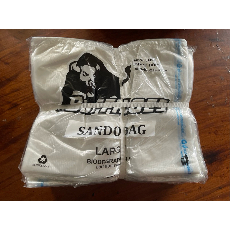 [1 Pack] Large Buffalo Quality Plastic Sando Bag (Biodegradable ...