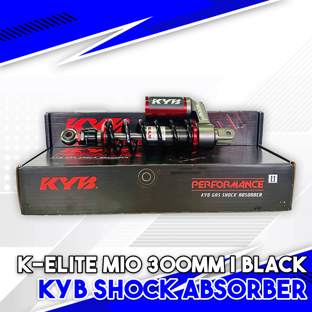 KYB SHOCK K- ELITE AND K-ALPHA FOR MIO BLACK & RED 300MM | Shopee ...