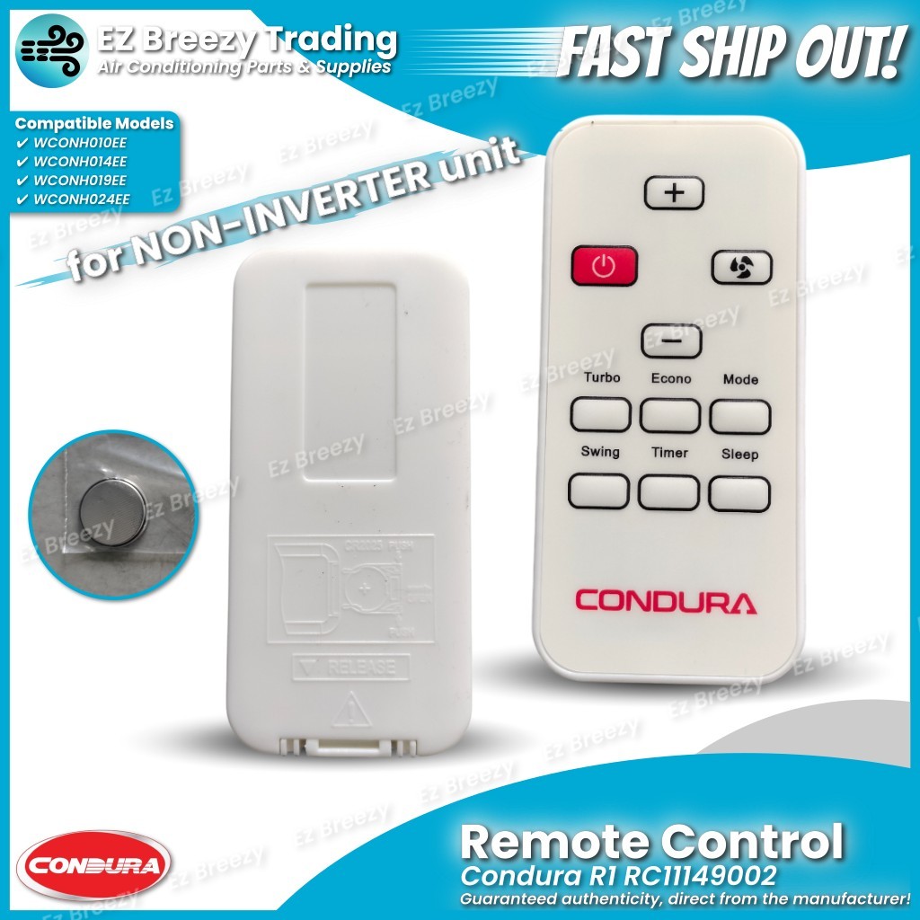 Remote Control Condura R1 RC11149002 | Condura Aircon A/C | Shopee ...