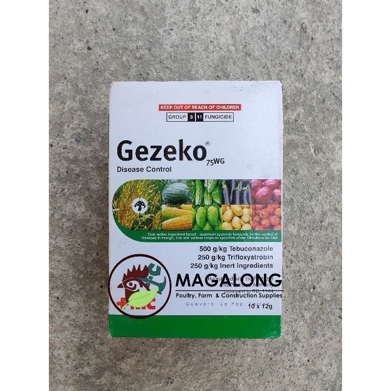GEZEKO FUNGICIDE 75 WG DISEASE CONTROL - TEBUCONAZOLE TRIFLOXYSTROBIN ...