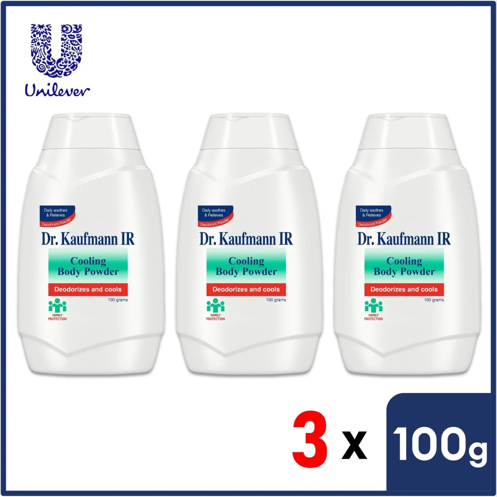 Dr. Kaufmann Cooling Body Powder (with Talc) - 3 x 100 g | Shopee ...