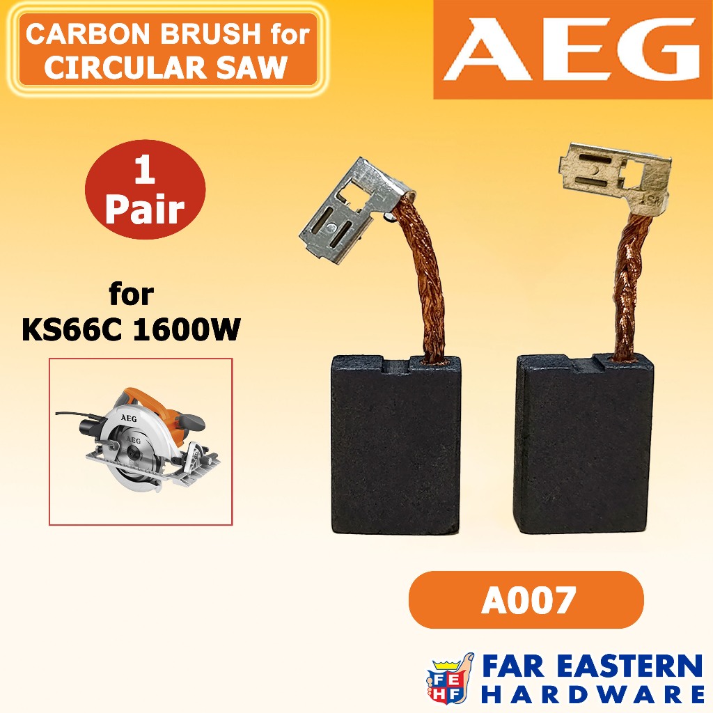 AEG Carbon Brush A007 for Circular Saw 1600W KS66C | Shopee Philippines