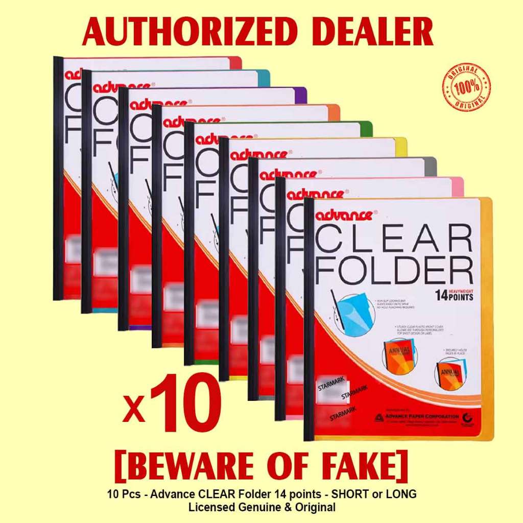 CLEAR Slide Folder Folders CLEAR Sliding Folder Folders SHORT LONG Size ...