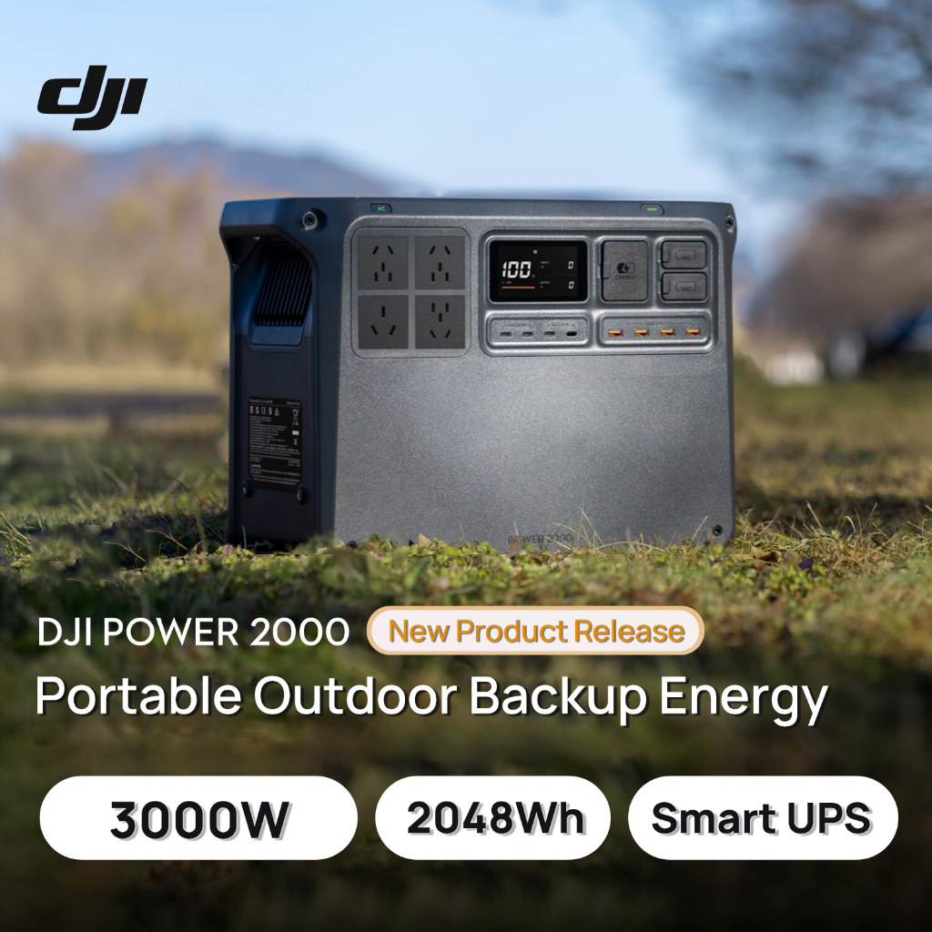【New Releases】DJI Power 2000 Power Station 2048Wh/3000W Large Capacity ...