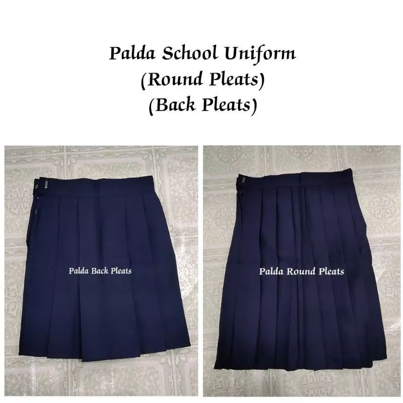 SCHOOL UNIFORM PALDA BACKPLEATS/ROUNDPLEATS | Shopee Philippines