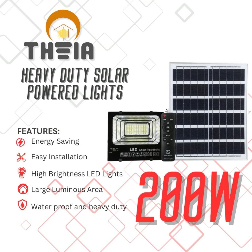 Heavy duty Solar light 200 Watts-Battery Display, Long-Lasting, All ...