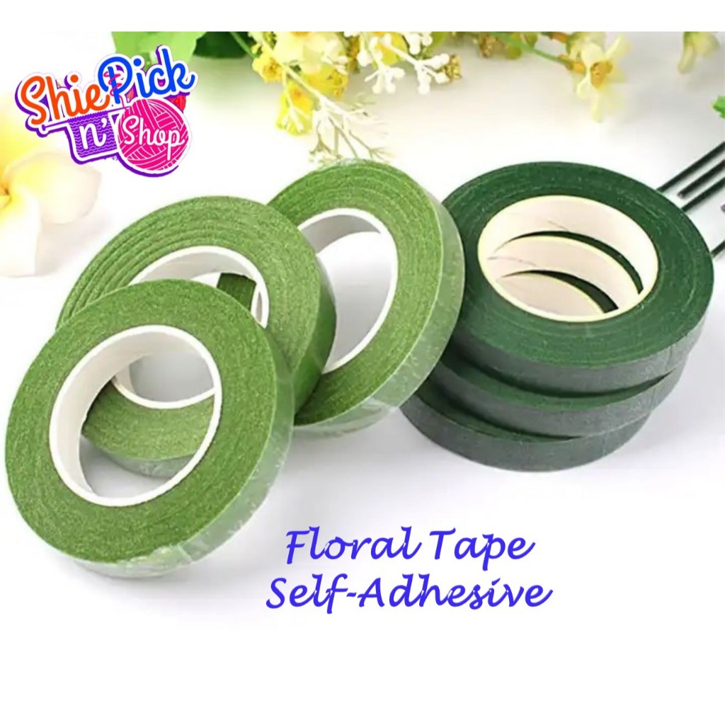 Floral Tape Florist Elastic Tape Self Adhesive Green Paper Type flower ...