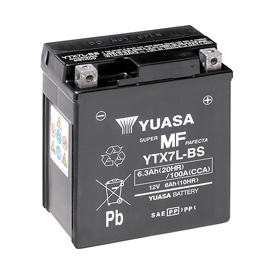 YUASA YTX7L MOTORCYCLE BATTERY for Vespa LX150, Primavera, Sprint ...
