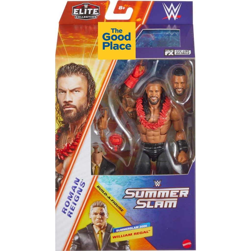 MATTEL WWE Elite Summerslam Series Roman Reigns Figure With William Regal BAF Part And ...