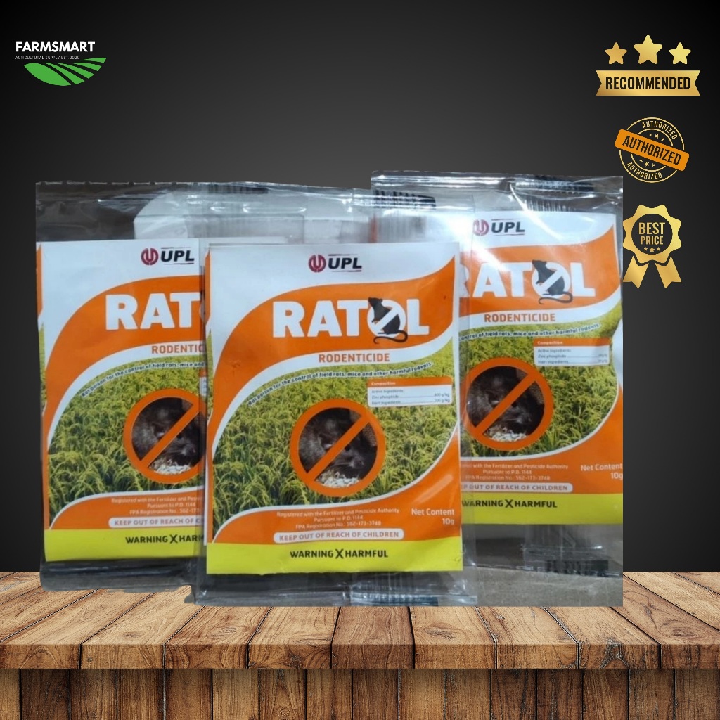Ratol Rodenticide - 1 Sachet(10g) / Zinc Phosphide / Rat killer / Rat ...