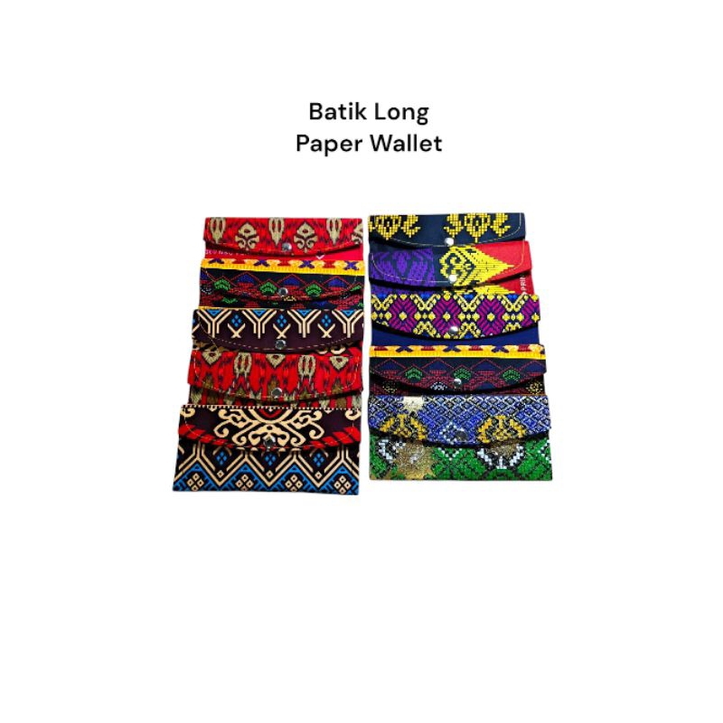 Batik Long Paper Wallet | Shopee Philippines