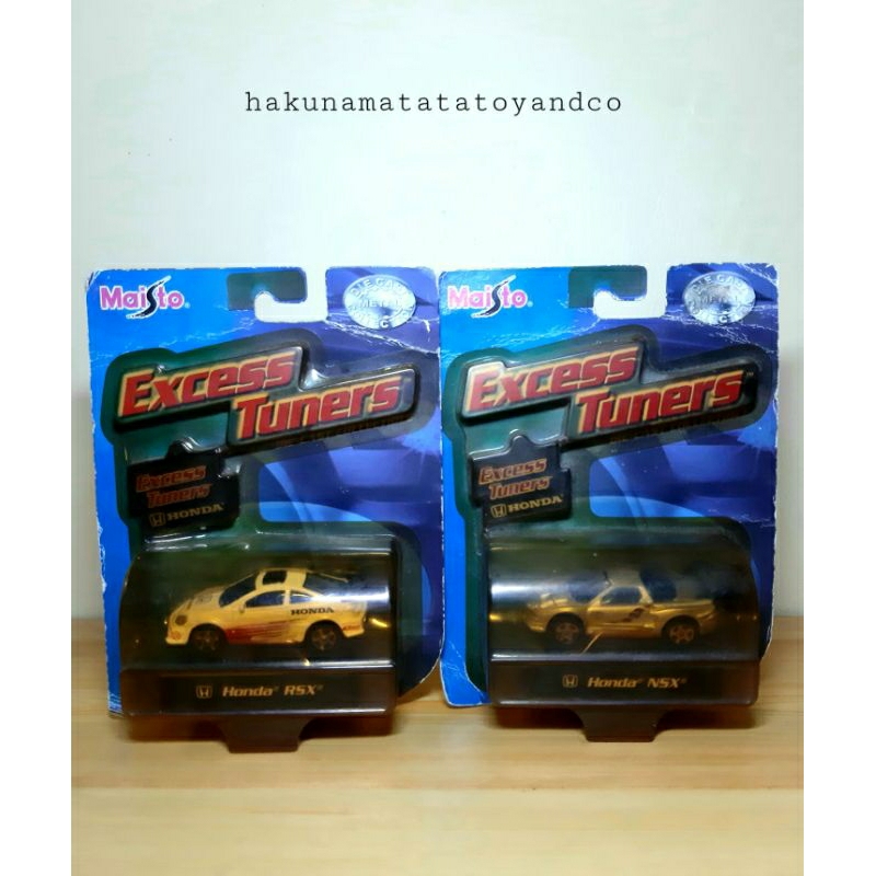 Maisto Excess Tuners Diecast Collection Honda NSX / Honda RSX RARE ...