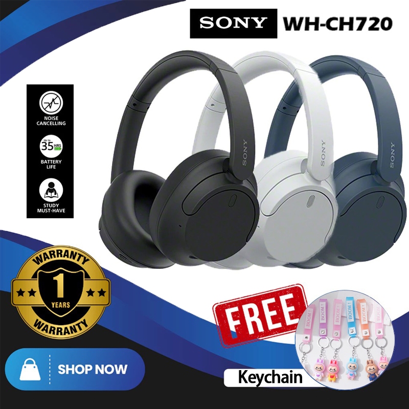 Sony WH-CH720N CH720 Noise Canceling Wireless Headphones Bluetooth Over The Ear Headset with Mic ...