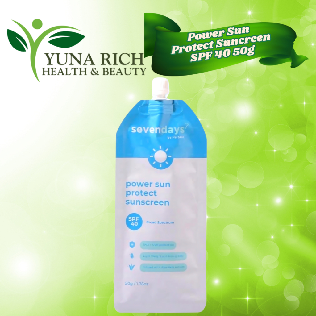 Sevendays Sunscreen by Herskin Power Sun protect sunscreen SPF40 Broad ...