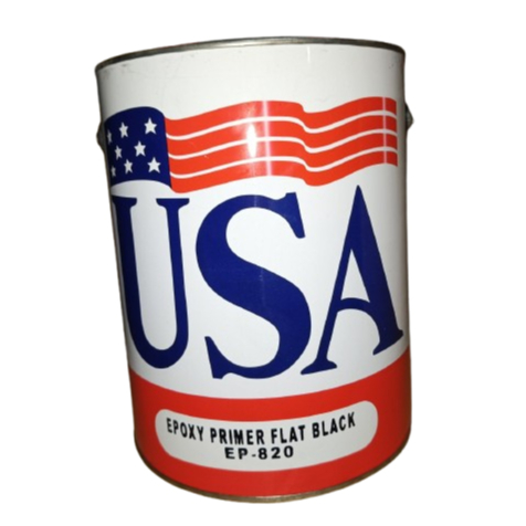 USA EP-820 Epoxy Primer Flat Black 4 Liters with Catalyst 1L | Shopee ...