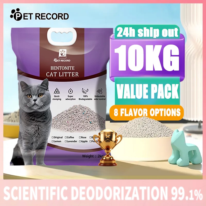 【10KG】Bentonite cat litter Cat Litter Sanddeodorized cat litter 8 ...