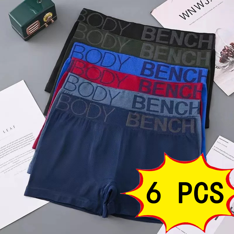 SF 6pcs BENCH Men's Underwear High Quality Cotton Boxer Briefs High ...