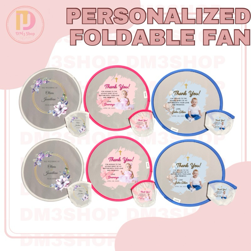 DM3 Shop | Personalized Foldable Fan | Shopee Philippines