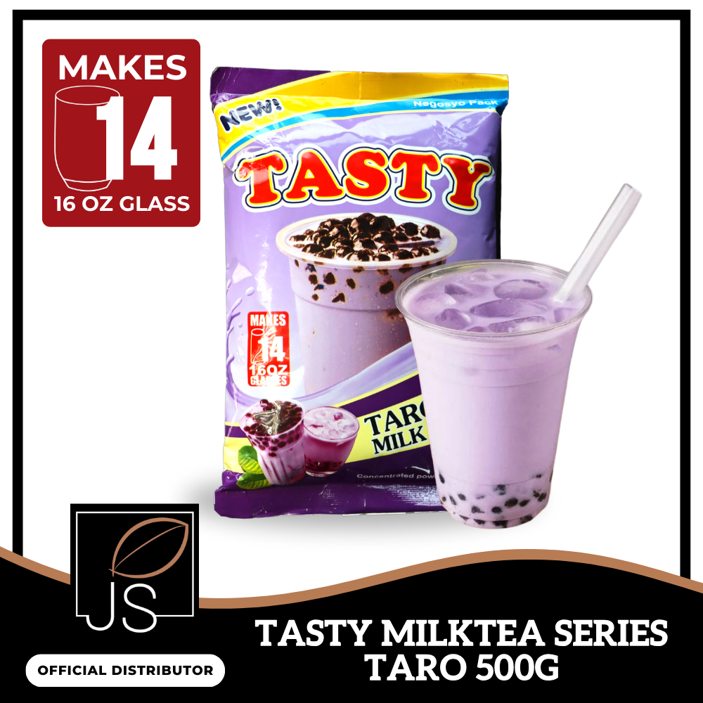 TASTY MILKTEA Taro Milk Powder Drink 500g, 6 Flavors Available, Negosyo ...