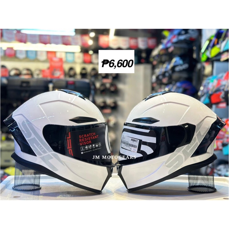 SEC ACE COUPLE FULL FACE DUAL VISOR WITH FREE LENS HELMET | Shopee ...