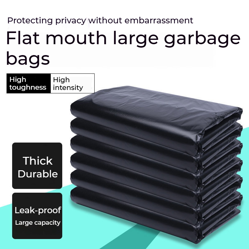 Trash bag 100 pcs makapal black bag for trash plastic garbage bag large ...