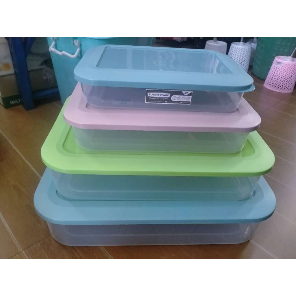 Sunnyware Fridge Grid Food Keeper/Tupperware( Random Color) | Shopee ...