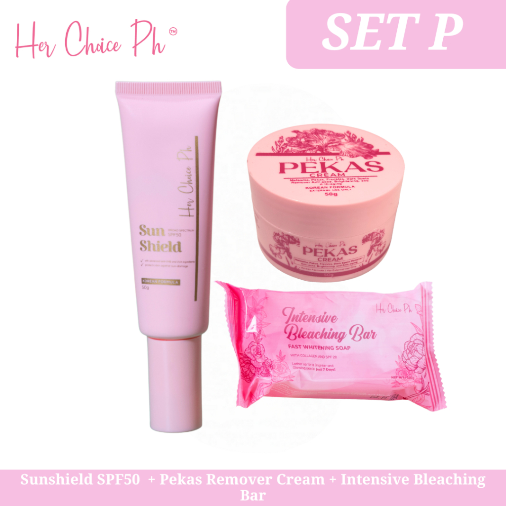 SET P: PEKAS/MELASMA REMOVER SET BY HER CHOICE PH FDA APPROVED | Shopee ...