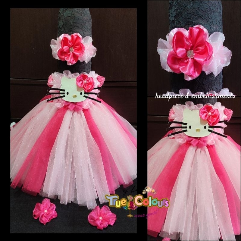 Kids Hello Kitty Tutu Costume (1-7 Years): Birthday Outfit | Shopee ...