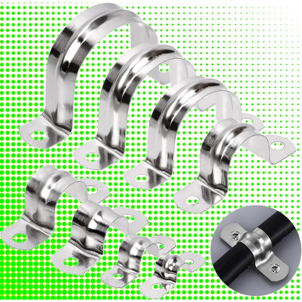 M60~180 (10pcs) 304 stainless steel Heavy Duty Metal Conduit Clamps ...