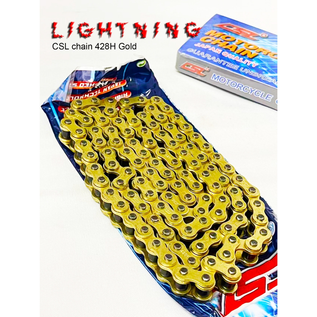 CSL chain 428H110L 120L Gold Chain | Shopee Philippines