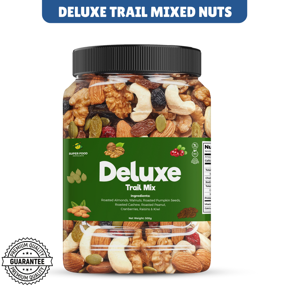 Deluxe Trail Mix Nuts & Dried Fruits 500g | Shopee Philippines