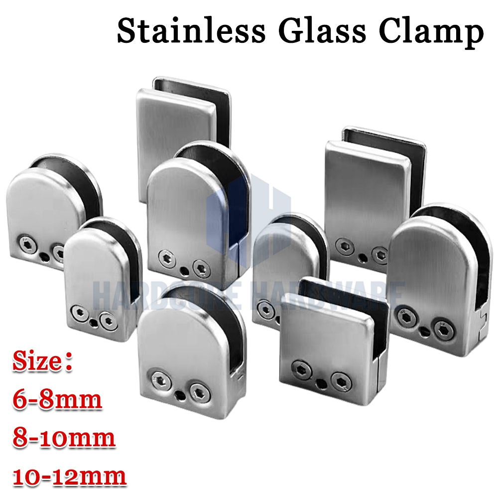 HH 304 Stainless Glass Clip Stainless Glass Clamp #1-3 (Price 1pcs ...