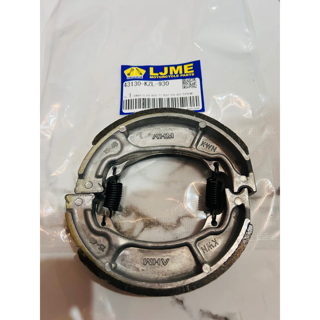 LJME BRAKE SHOE FOR HONDA CLICK V1 V2 V3 / BEAT FI / BEAT / PCX / ADV ...