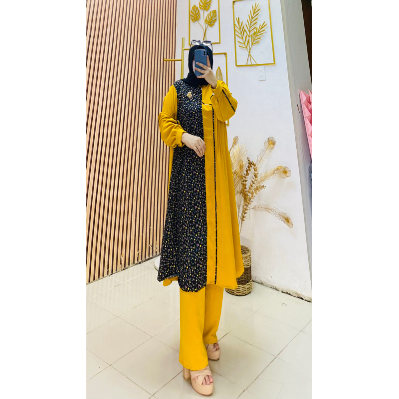 Dalia Terno Conbination of Taslan and Crinkle | Shopee Philippines