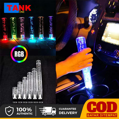 12/24V LED Car Gear Shift Knob Handle Extender Light RGB Manual Shifter ...
