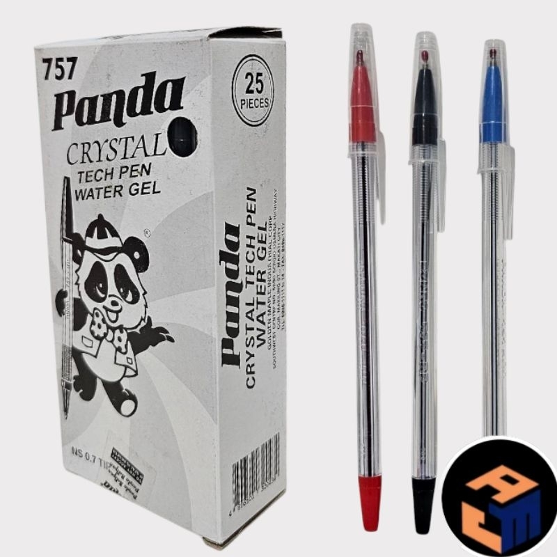 Panda Crystal Watee Gel Ballpen Box of 25 Pieces- ORIGINAL | Shopee ...