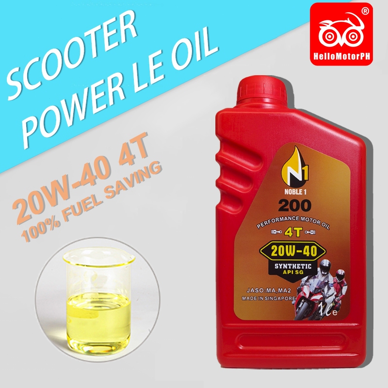 NOBLE-1 Scooter Power oil 20W-40 1L 4T For Honda click 125i yamaha mio ...
