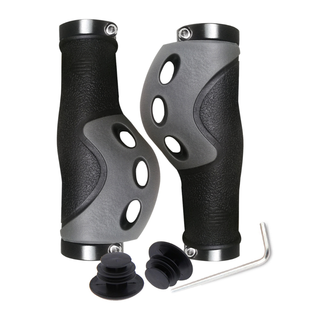 Bike grips,Ergonomic Design Bike Handlebars Grips with Aluminum Lock ...
