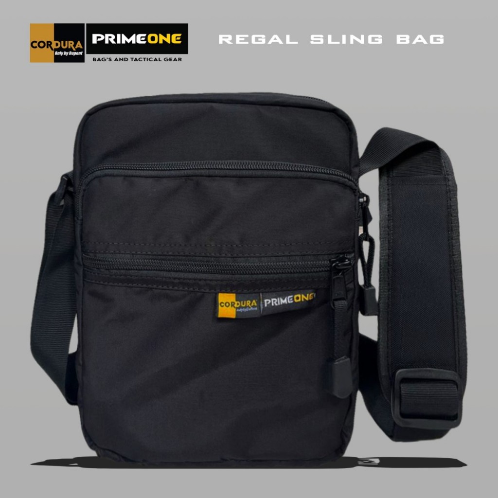 Primeone Regal Sling Bag in color of Plain Black | Shopee Philippines