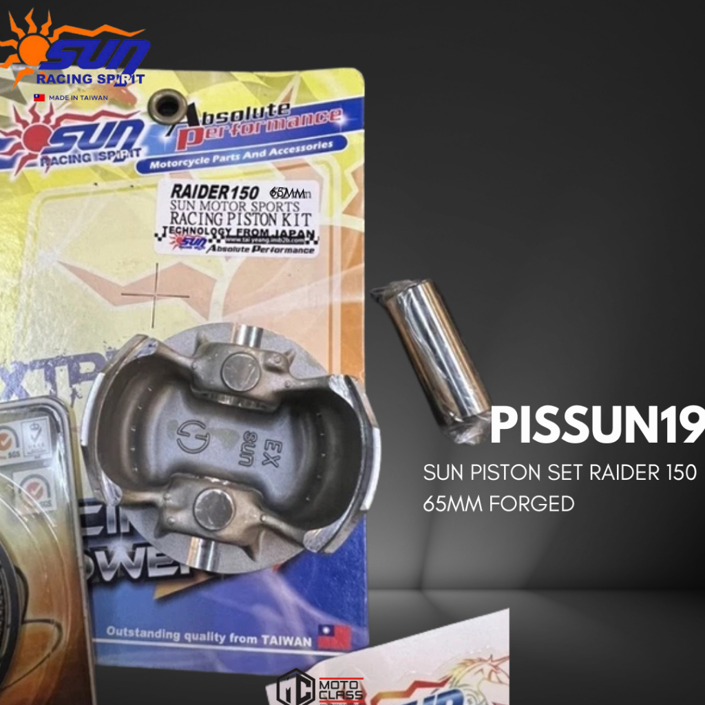SUN PISTON SET RAIDER 150 65MM FORGED PISSUN19 | Shopee Philippines