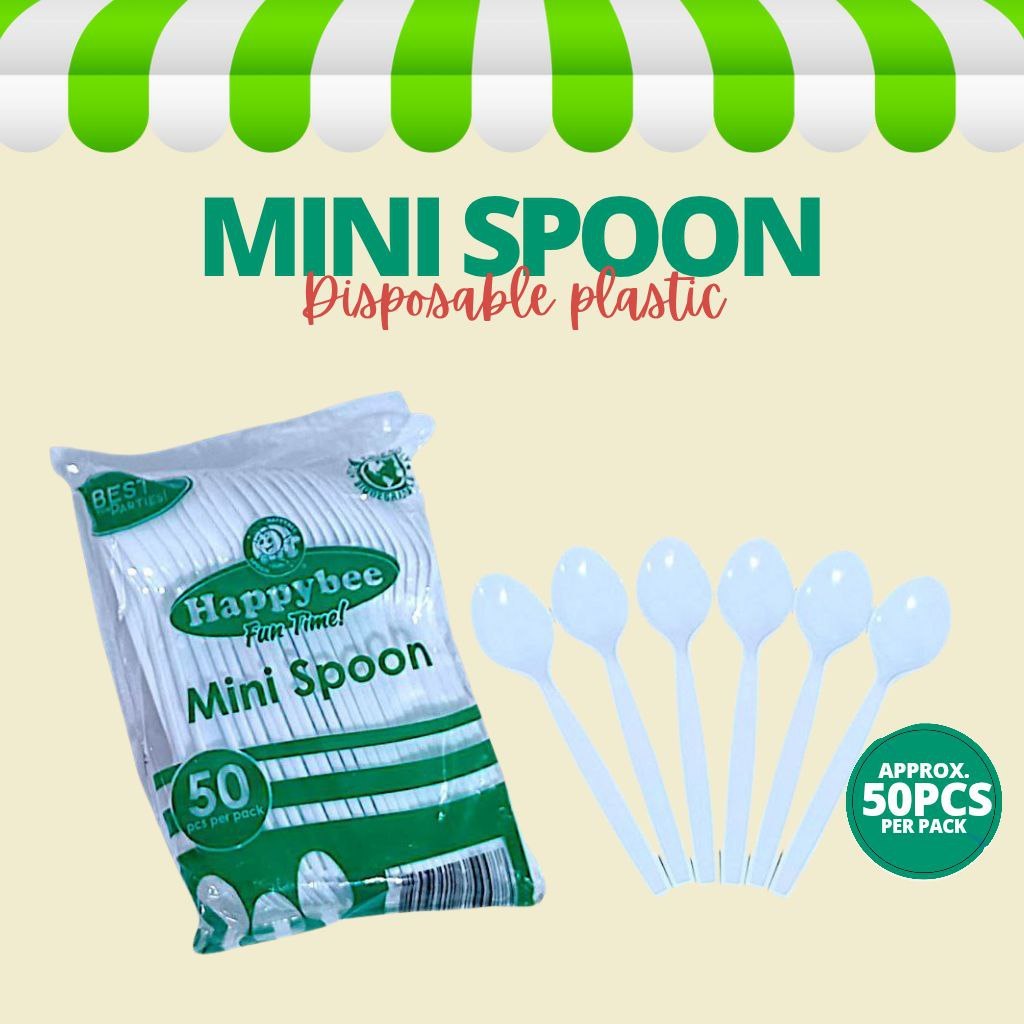 Mini Spoon Sundae Spoon Ice Cream Spoon by 50pcs per pack,PC Packaging ...