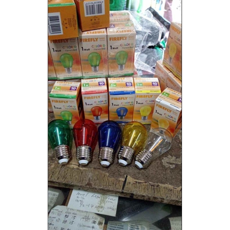Firefly Basic Led Filament Bulb 1watts (red , blue , green , yellow ...