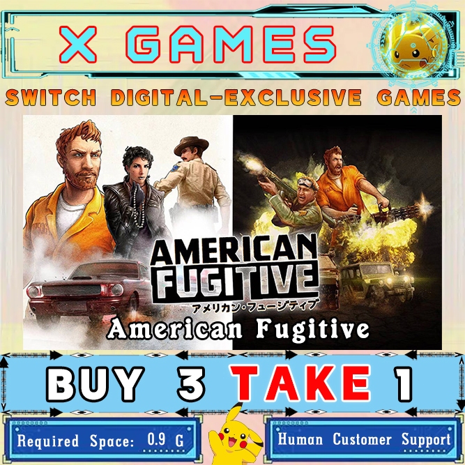 American Fugitive Nintendo Switch Digital Game （BUY 3 TAKE 1) | Shopee ...