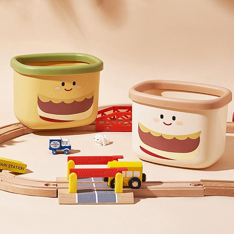 Desktop Square Garbage With Pressure Ring Bin Office Uncovered ...