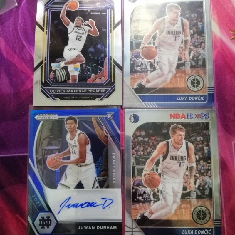 Juwan Durham auto Luka Doncic NBA cards lot Panini plus Bonus card ...