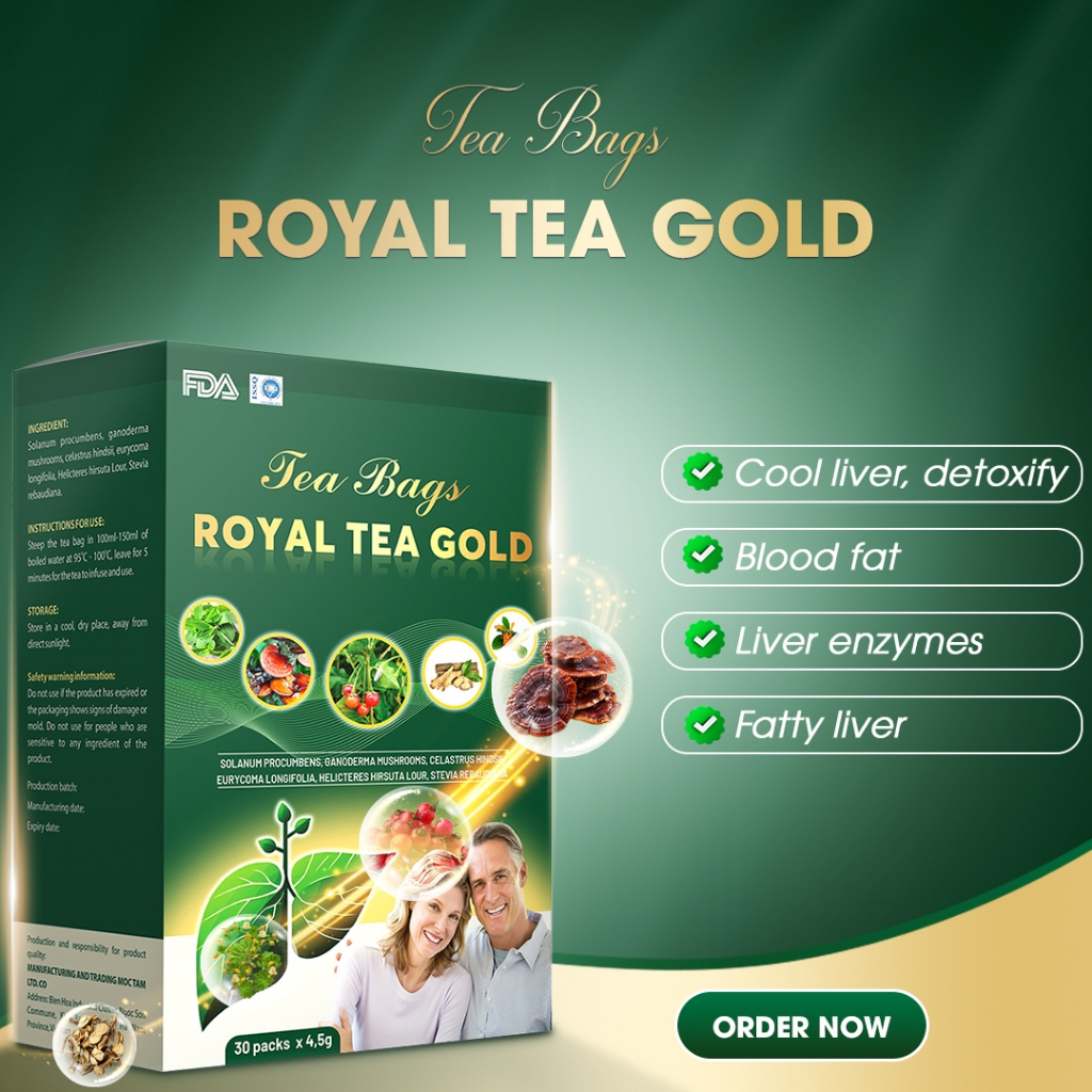 Royal Tea Gold 30Pack/Box - Liver Enzyme Reduction Fatty Liver Remedy ...