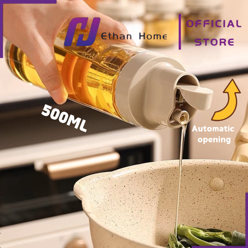 Ethan.Glass Oil Container Condiments Bottle Soy Sauce Vinegar Bottle ...
