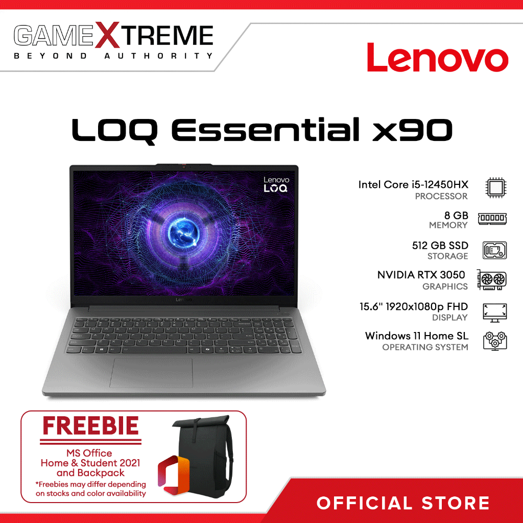 Lenovo LOQ Essential x90 83LK00A1PH Laptop 15.6" FHD i5-12450HX 8GB ...