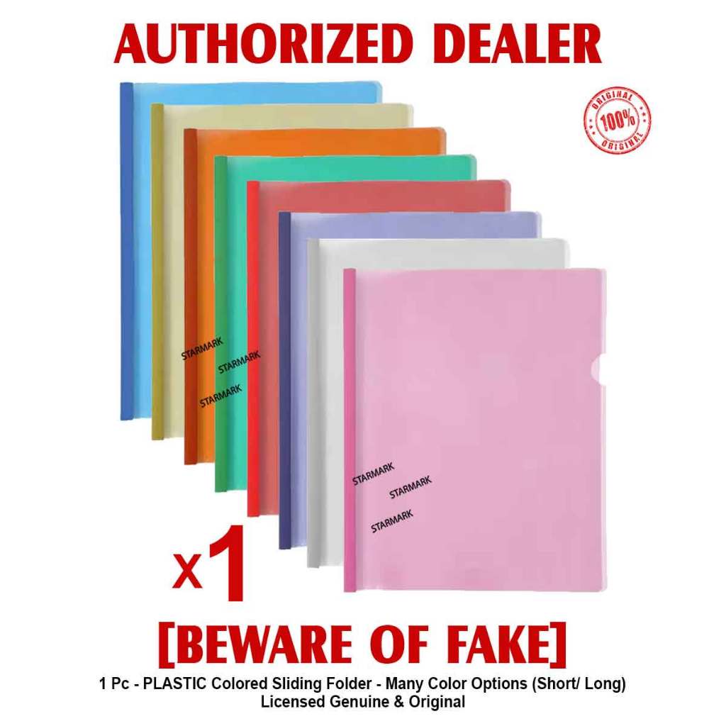 PLASTIC Folder Folders SHORT LONG Colored - PLASTIC Sliding Folder ...