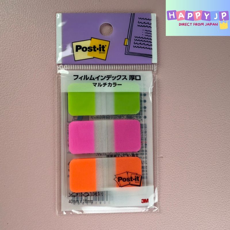 3M Post-it Film Index Tabs - Assorted Colors, Thick, Multi-Pack ...